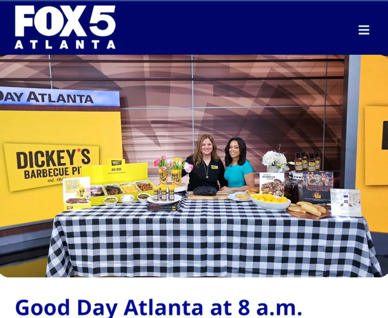 Dickey's Barbecue Pit CEO, Laura Rea Dickey, Joins FOX5's Good Day ...