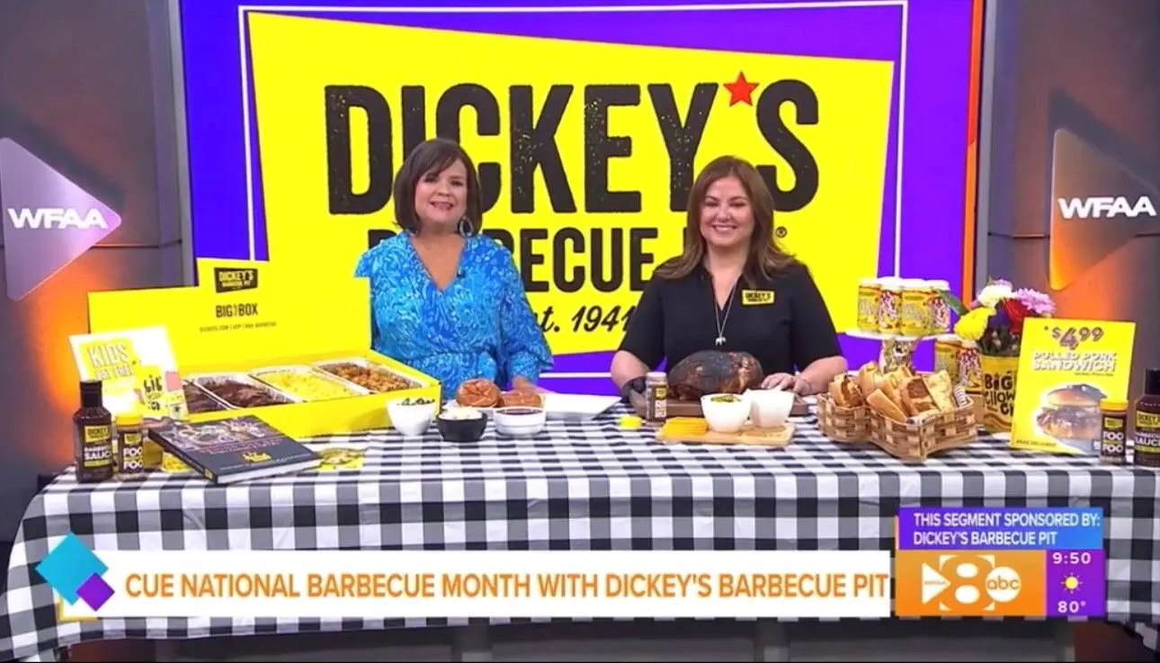 Dickey’s CEO Laura Rea Dickey Joins WFAA for BBQ Month Kickoff